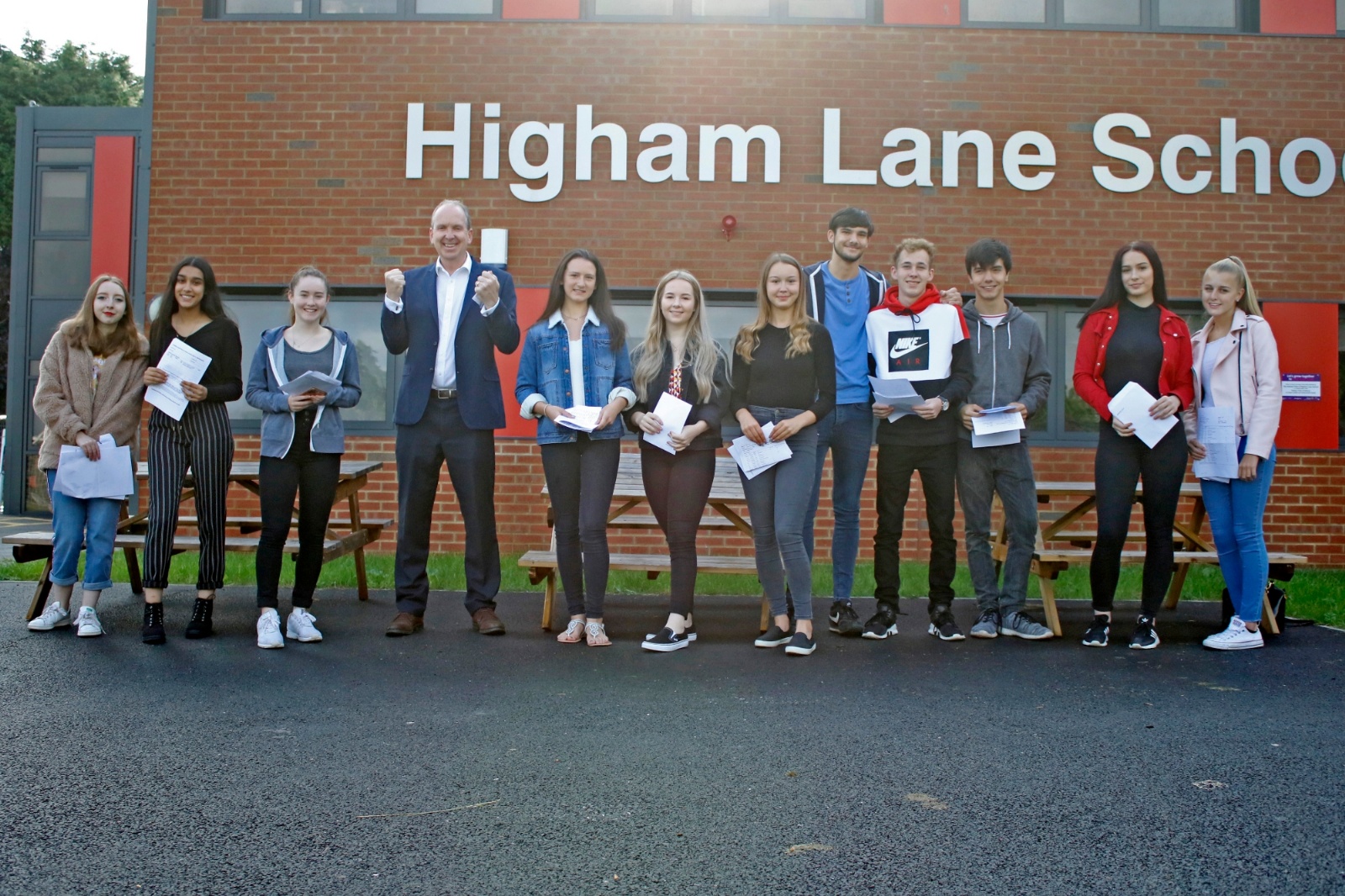 Higham Lane School - GCSE Results Day 2018